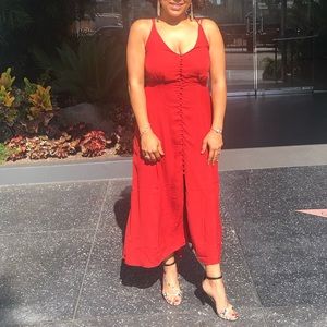 Trendy boutique | Dresses | Brick Red Sleeveless Vneck Tunic Midi Dress ...